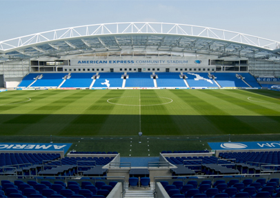 Fully curved soffit and bullnose system, Amex Stadium