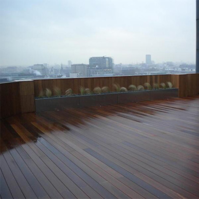 Decking Support Pads For London Office Development