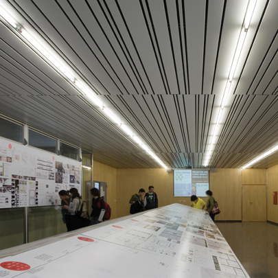 Contemporary bar code design for School of Architecture in Valencia