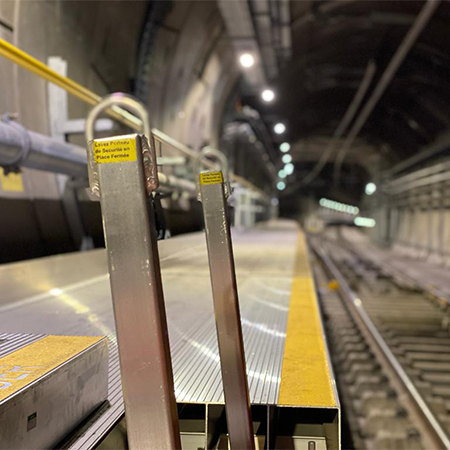 Crossrail systemwide contractor ATC chose Bilco's Ladder Up® Safety Posts