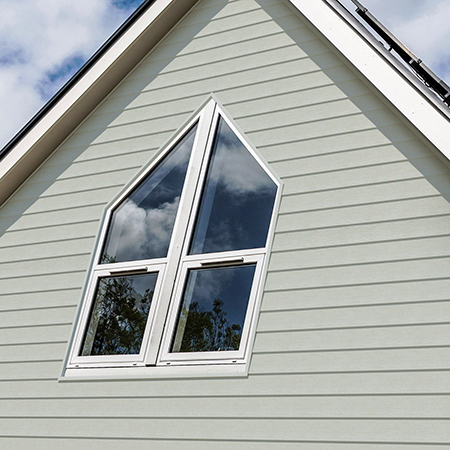 New England style with lightweight composite cladding