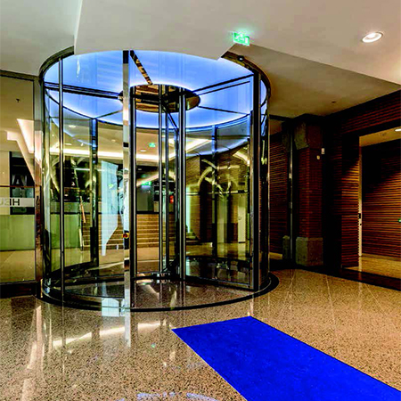 Bespoke fireproof shopping mall entrance in Eindhoven