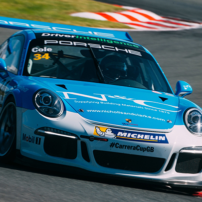 Cole chases podium in the N&C Carrera Cup GB race car