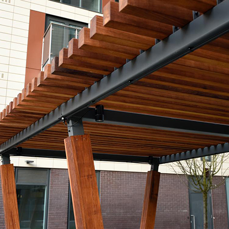 Timber And Steel Framed Colourful Canopies For Unique Canopies For