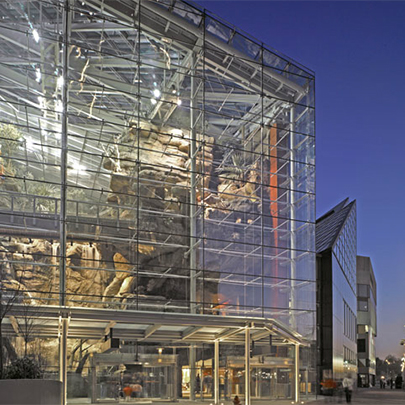 Novum supply glass features for National Aquarium