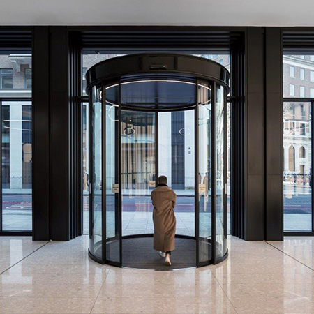 Circular sliding doors from GEZE for 1930s refurb