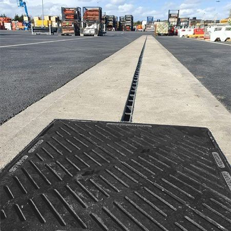 Gatic SlotDrain ensures effective drainage and safe loading of up to 90 ...