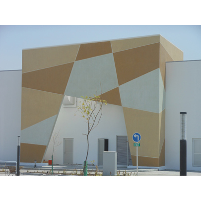 Renderplas PVCu render beads 'walk The Walk' in Bahrain