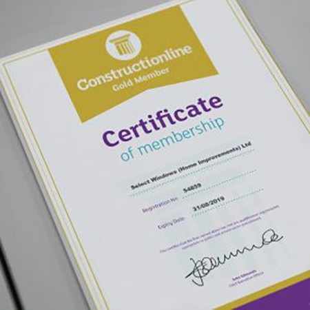 Profile 22 fabricator, Select Windows, achieves Constructionline Gold ...