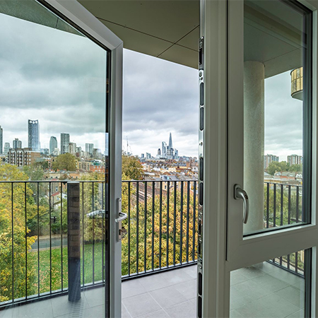 Profile 22 Optima windows fitted in new London housing development
