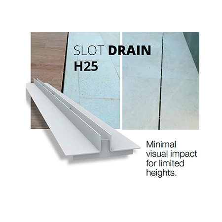 New Slot Drain H25 for Height Limitations
