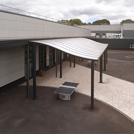 External canopy for Harbourn Academy outdoor learning area
