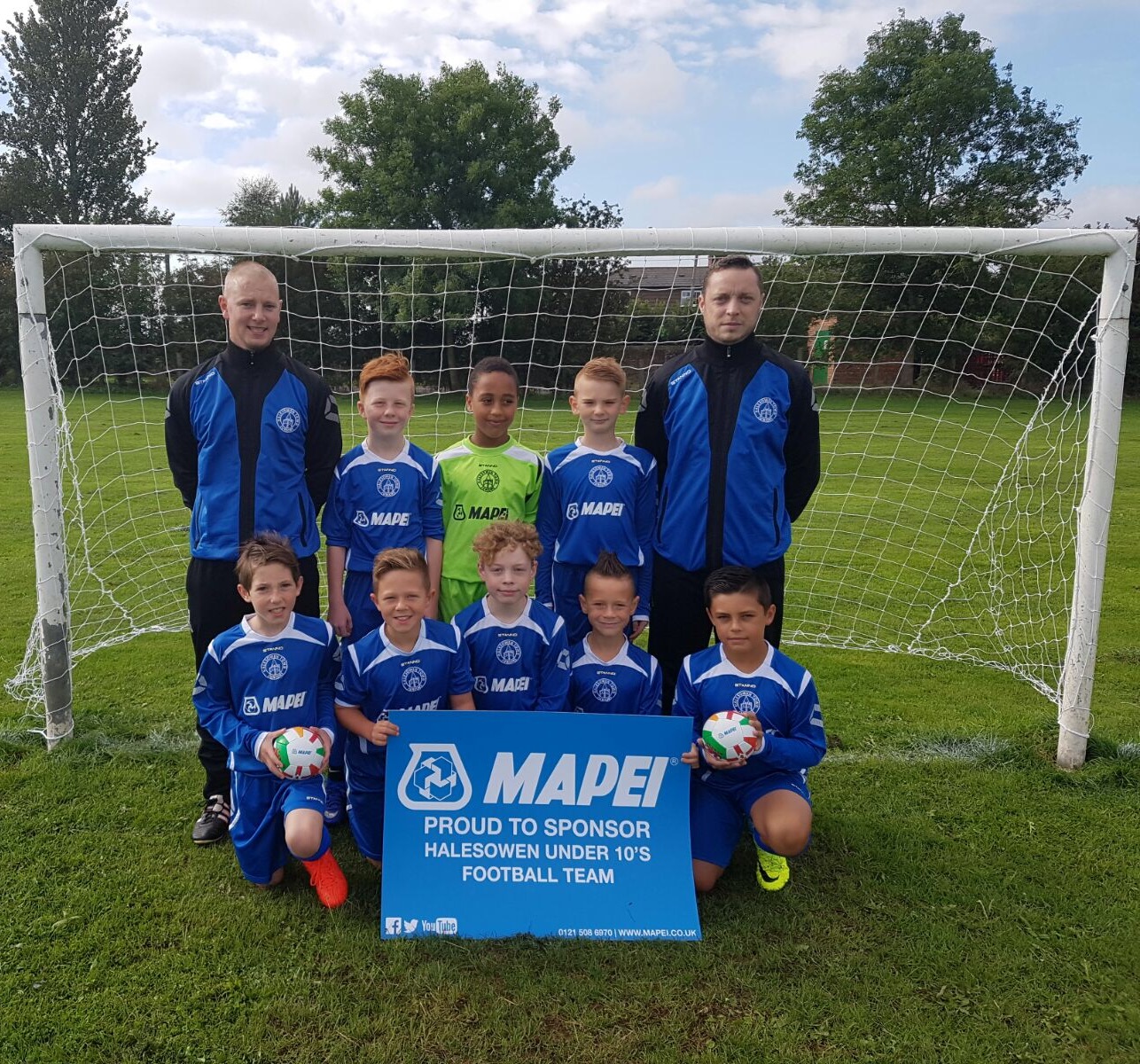 Mapei sponsor Halesowen Under 10s