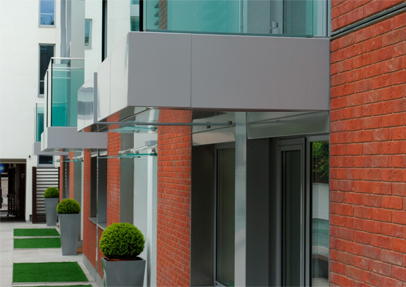 Rainscreen cladding for residential housing in London