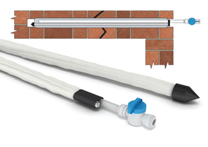 New grouted sock anchor for stabilising damaged masonry