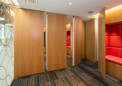 Glass partitions and movable walls for Birmingham Library