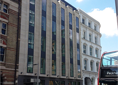 Comar curtain walling for Southwark Street offices