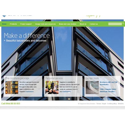 Sapphire Balustrades' new website goes live