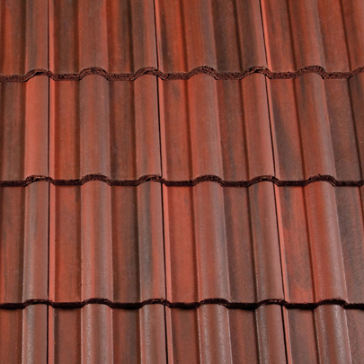 Two Redland profiled tiles now available in Rustic Red