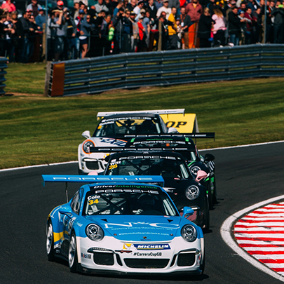 Cole chases podium in the N&C Carrera Cup GB race car