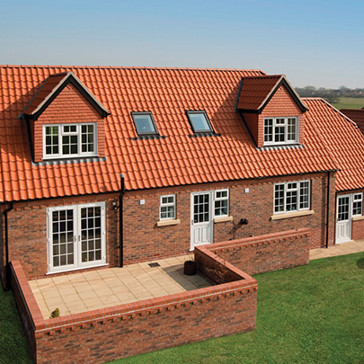 New build home uses new clay interlocking single pantile