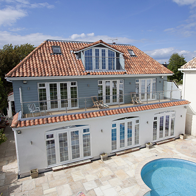 Optim-R vacuum insulation for Bognor Regis beach-front villa