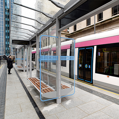 Broxap chosen for Centro Birmingham Tram Stops