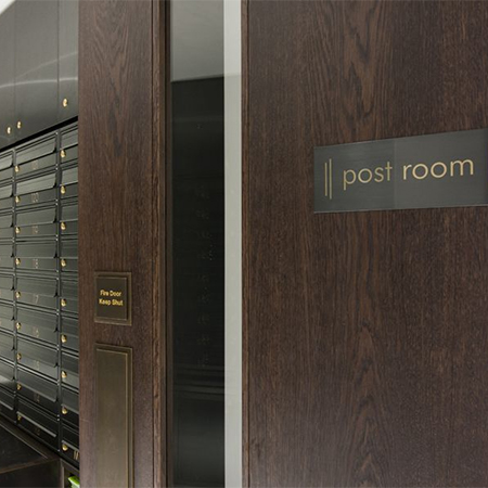 Bespoke mailboxes at The Court House, London