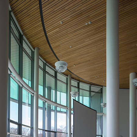 Hunter Douglas floating ceiling at Sir Ian Wood Building