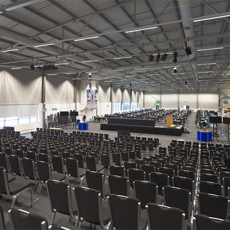 Long life LED lights for conference centre