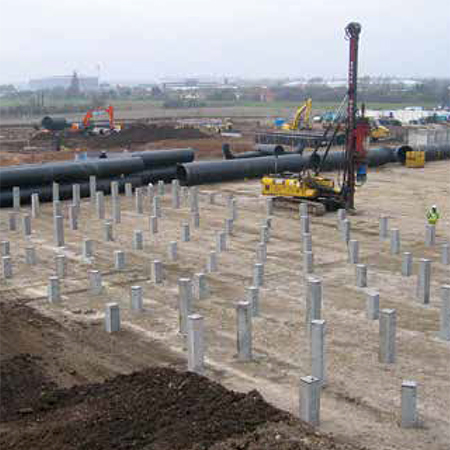 Piling for Sewage Treatment Works