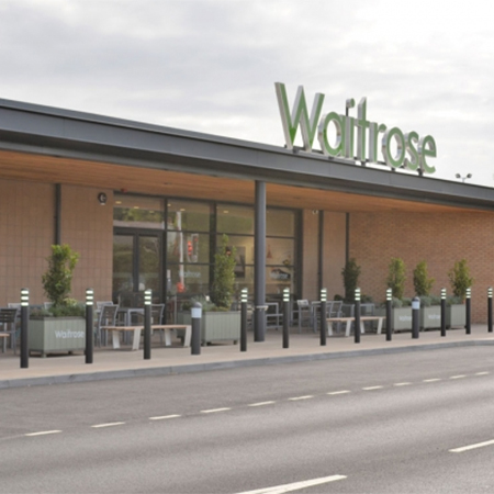Street furniture for new Waitrose store