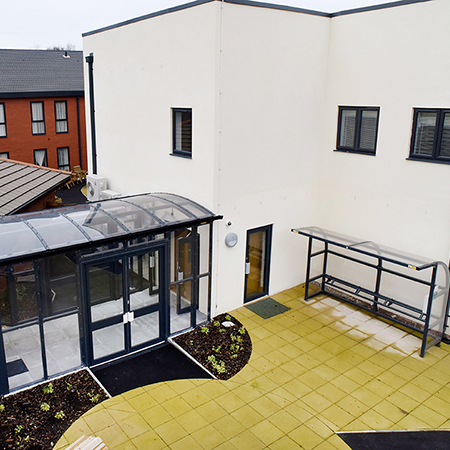 Linked walkway for Wrexham Care Home