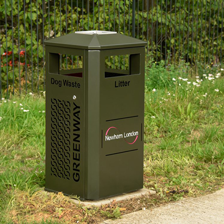 Broxap litter bins for London Borough of Newham