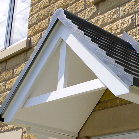Recycled plastic porch canopies in Manchester