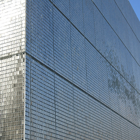 Shimmering STEREO-KINETIC® Wall Cladding Façade for Ocean Terminal ...