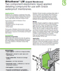 Bituthene Membranes (GCP Applied Technologies)
